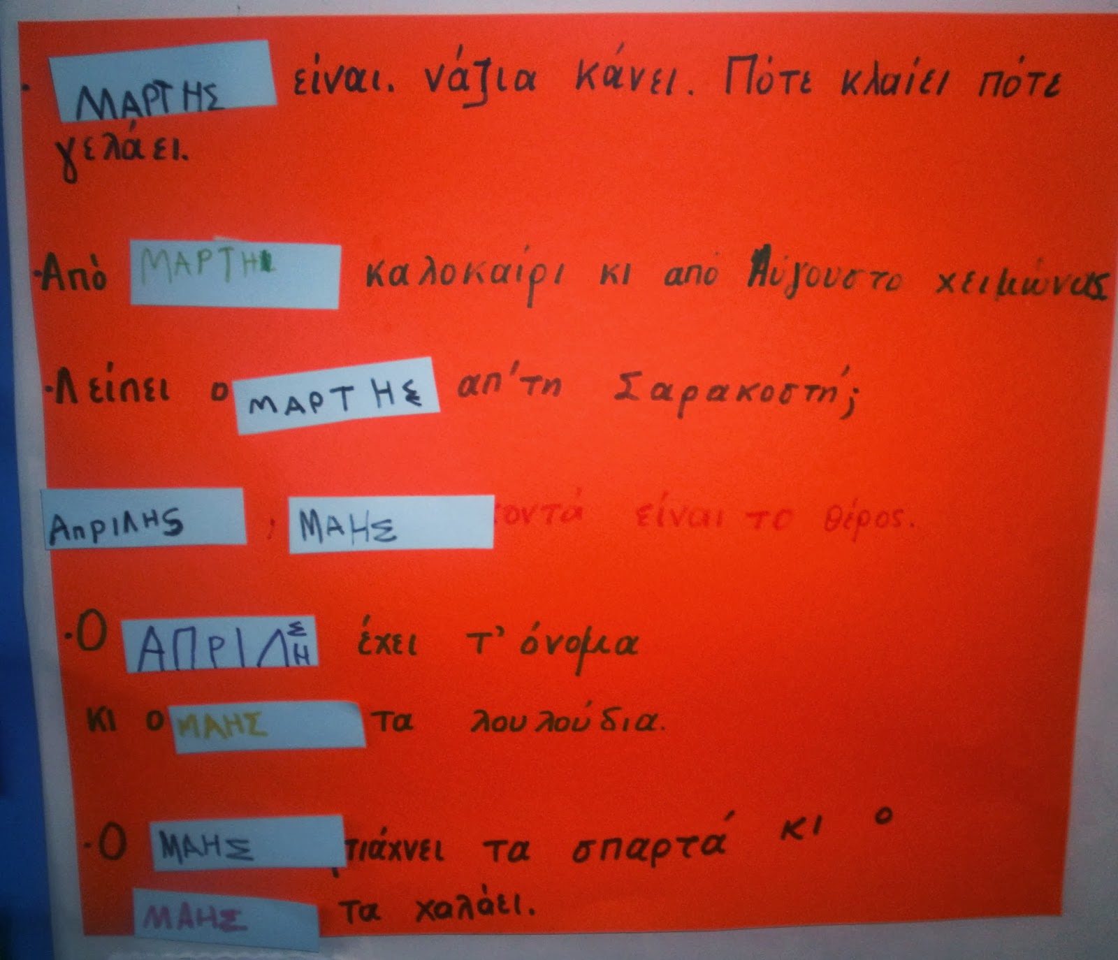 1ο ΝΗΠΙΑΓΩΓΕΙΟ ΙΣΤΙΑΙΑΣ: Η ΑΝΟΙΞΗ ΚΑΙ ΟΙ ΜΗΝΕΣ ΤΗΣ- Δραστηριότητες ...