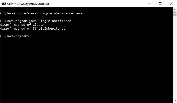 Java-15: Write a program in Java to demonstrate single inheritance ... Java-15: Write a program in Java to demonstrate single inheritance ...