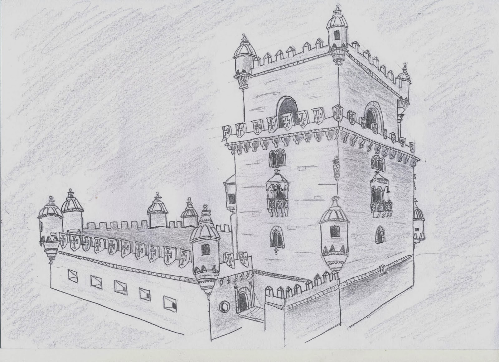 1113420901: Sketch of the Belem Tower