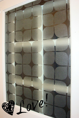 Adorably Shabby: DIY- "Etched" Privacy Glass
