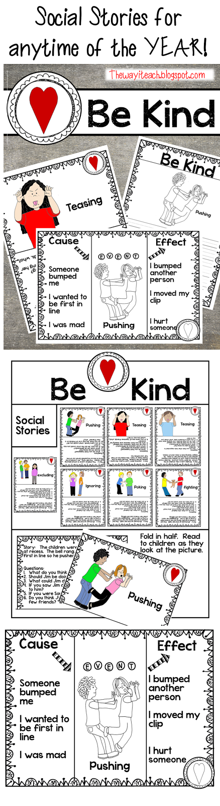The Way I Teach: Valentines Hoopla . . . Be Kind Social Stories