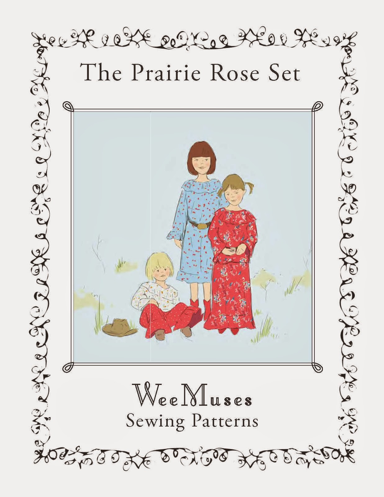 Aesthetic Nest: Sewing: The Prairie Rose Set (Pattern)