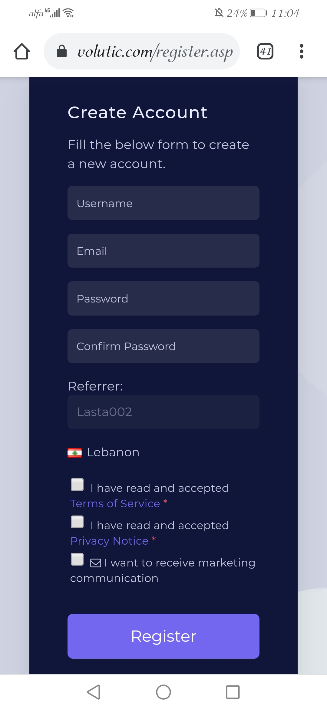 ربح عبر قراءة البريد الإلكتروني موقع volutic