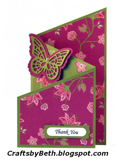 Crafts by Beth: Cascade Tri Fold Card - Free Tutorial