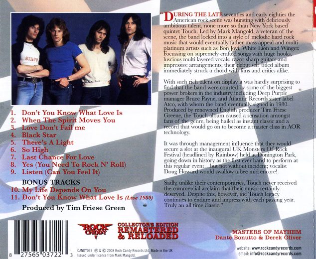 TOUCH – Touch [Rock Candy remastered +2] – 0dayrox