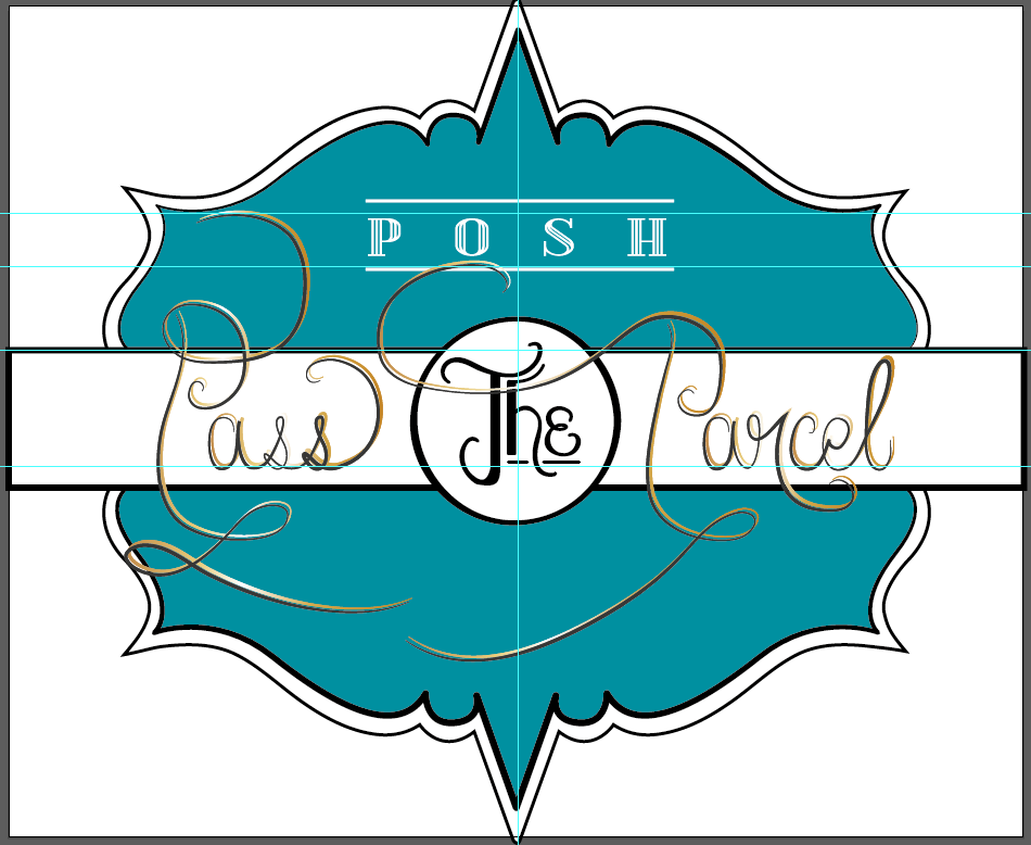 DesignPractice: OUGD504 - Design for Print - Posh Pass the Parcel Logo ...