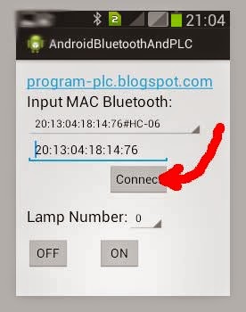 Mobile Application Using Android Bluetooth And PLC