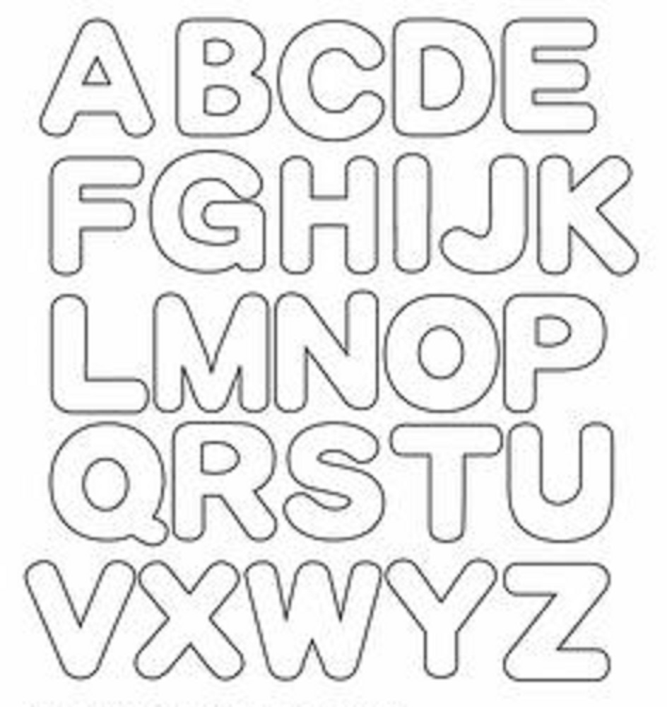 Molde de Letras do Alfabeto para artesanato em Feltro - Como Fazer