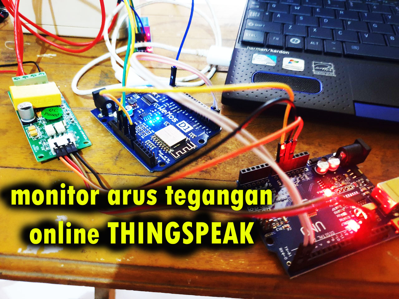 .: Monitor Arus dan Tegangan AC Vrms 220 volt Server THINGSPEAK sensor ...