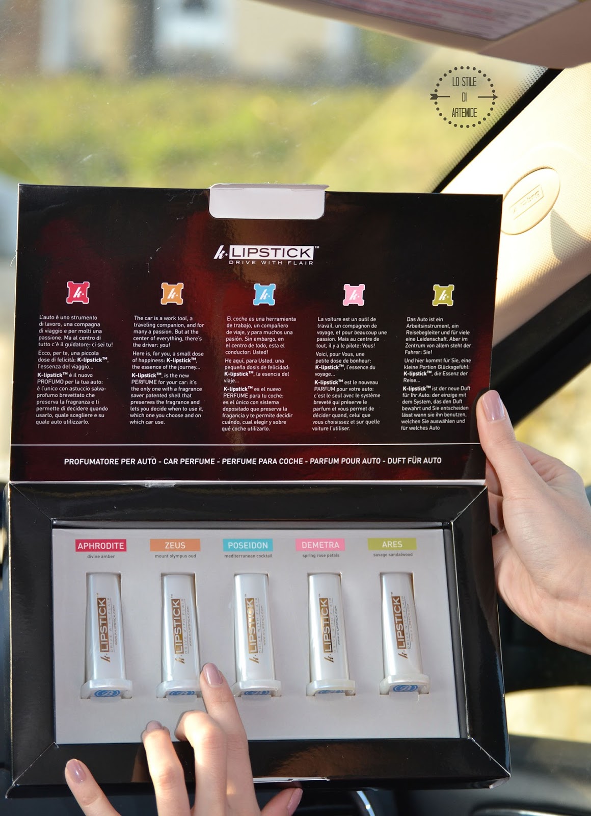 Klipstick: il profumo per auto ispirato agli Dei - Lo stile di Artemide