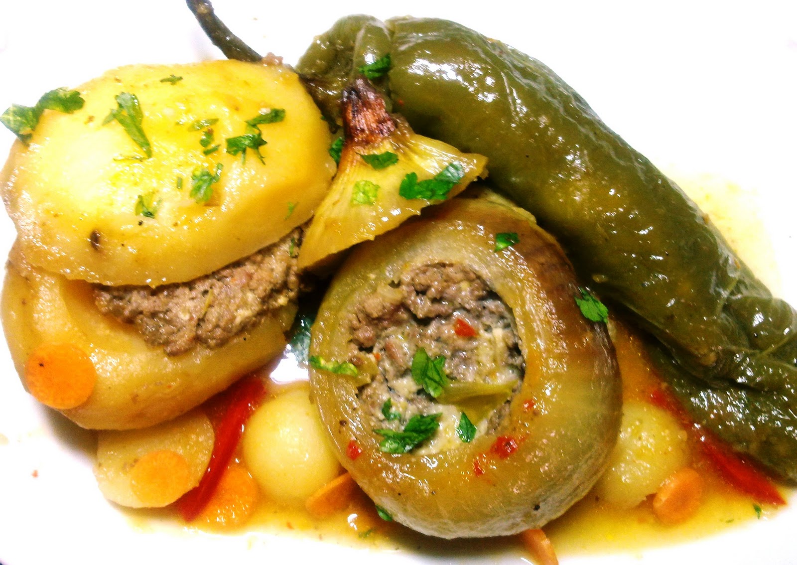 NUESTRAS RECETAS FAMILIARES: VERDURAS RELLENAS