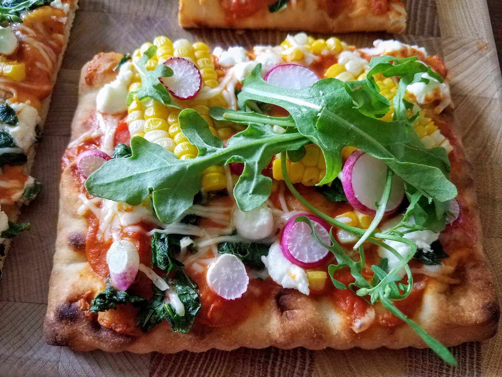 Radish + Arugula Pizza