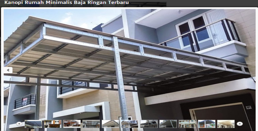 KANOPI MINIMALIS | CANOPY MINIMALIS | ARTI DAN FUNGSI - BAJA RINGAN ...