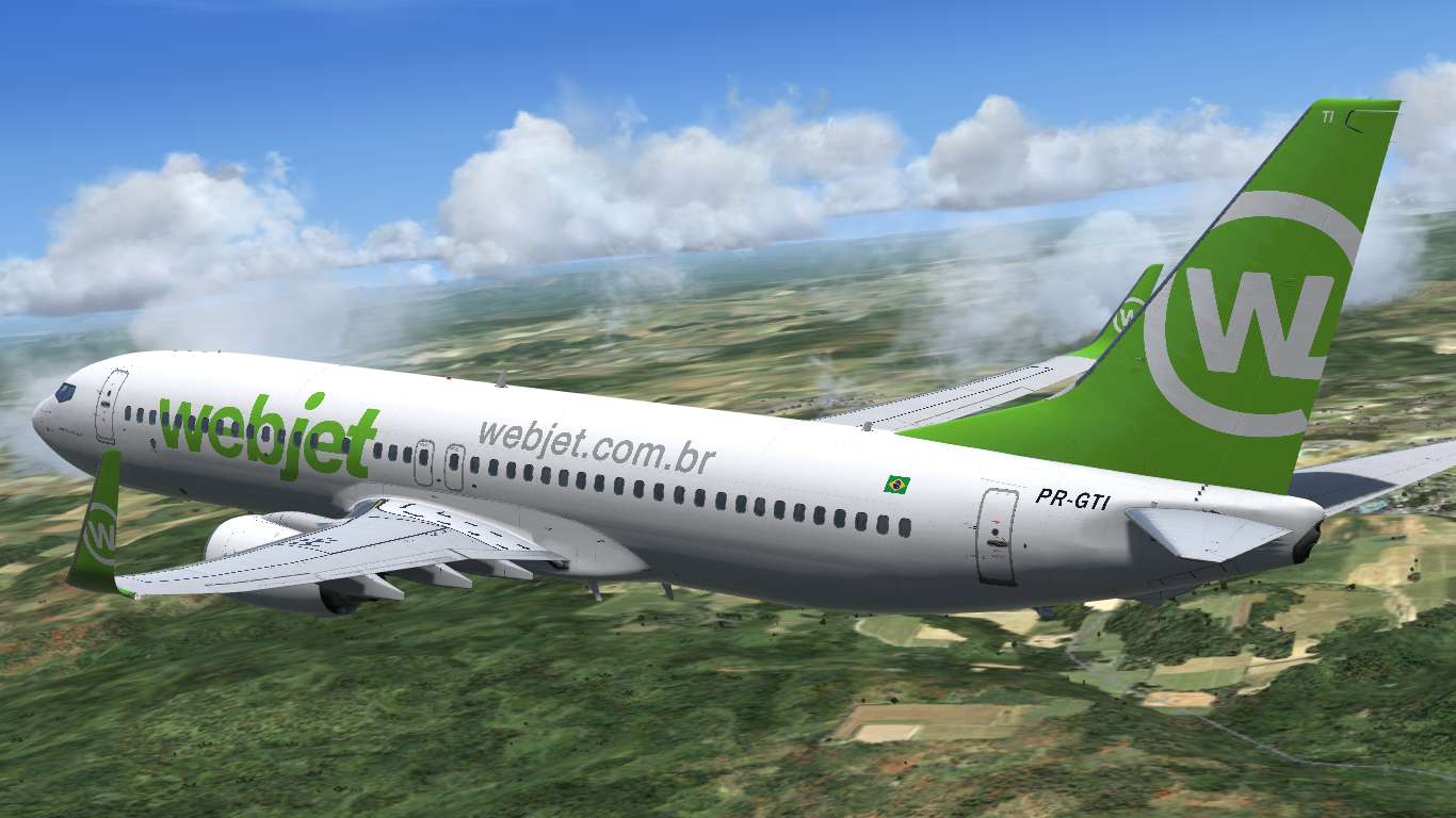 Texturas Brasileiras: WebJet Linhas Aéreas PR-GTI Boeing 737-800