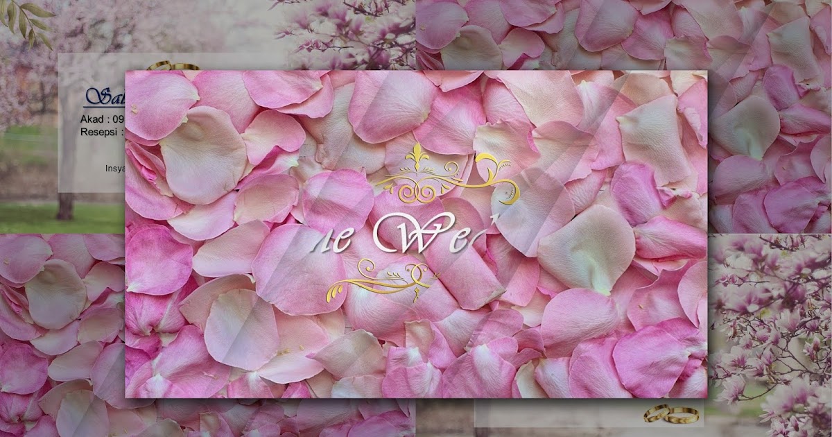 Undangan Pernikahan Online Tema Bunga Unik | Powerpoint Template ...