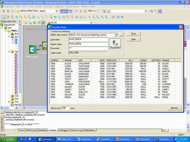 DYNAMIC LOOKUP WITH UPDATE STRATEGY IN INFORMATICA
