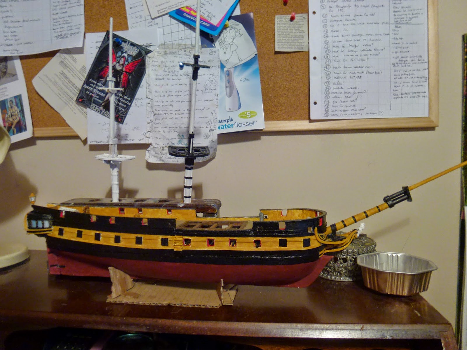 The Art Blog of Gordon Napier: How to Make a Model frigate (Napoleonic ...