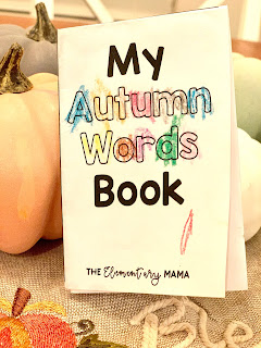 The Elementary Mama: My Autumn Words Book