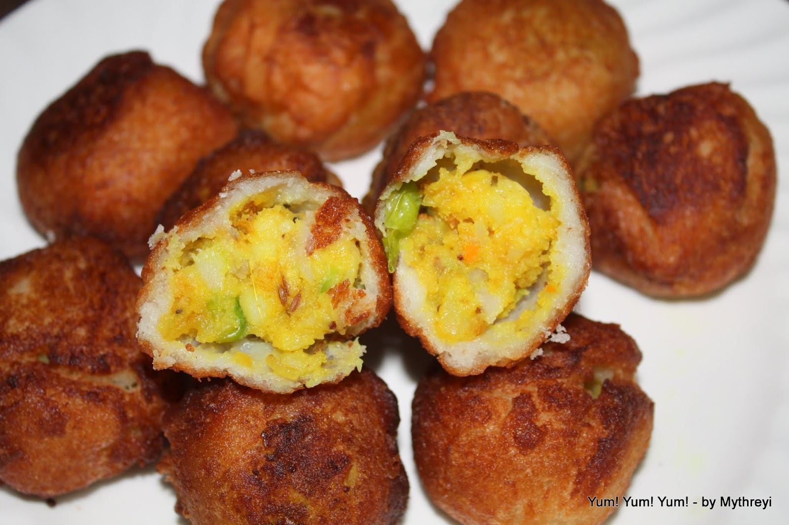 Yum! Yum! Yum!: Bread Bonda (Step - by - Step)
