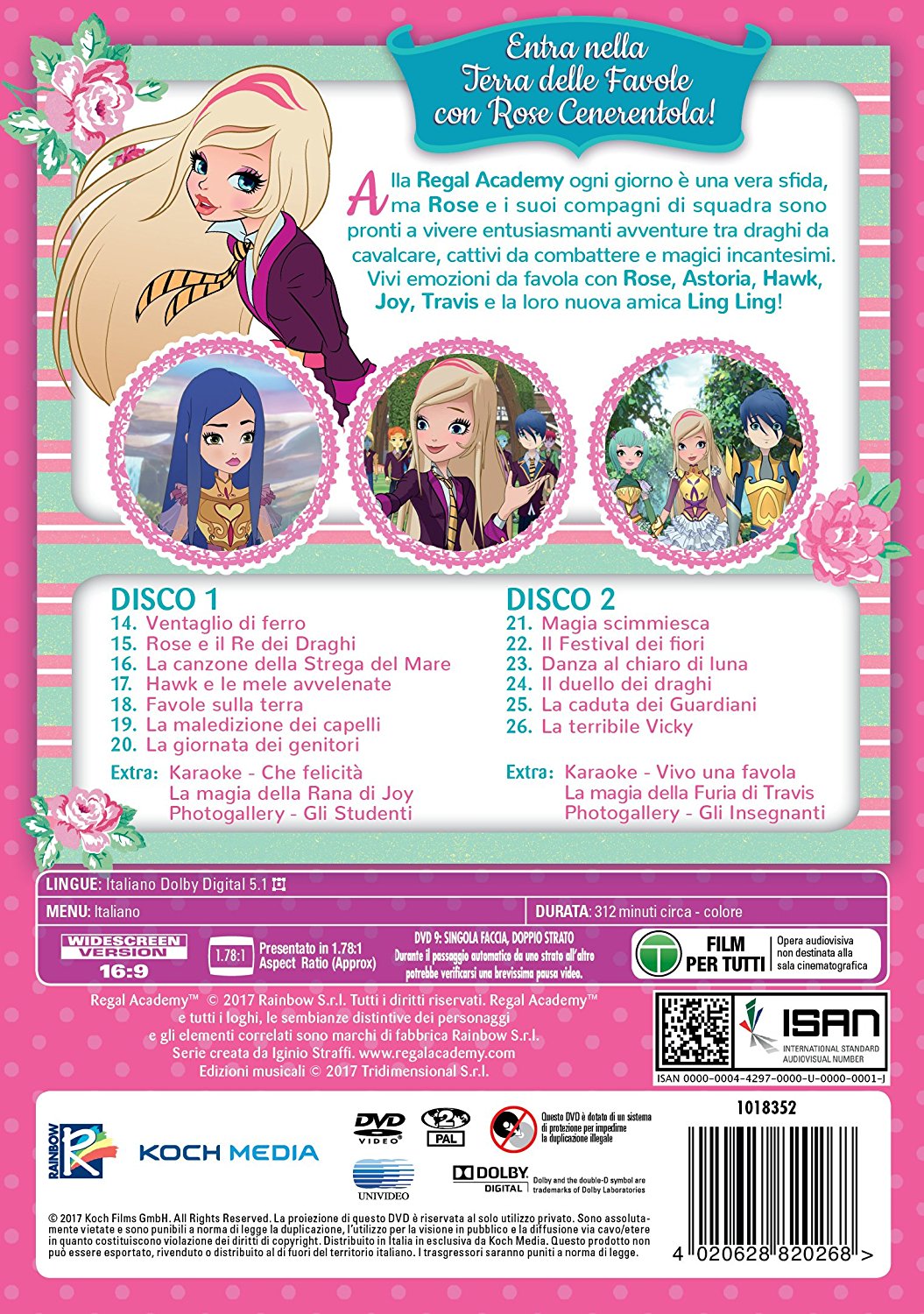 Segundo Volumen de la primera temporada de Regal Academy en Italia ~ My ...
