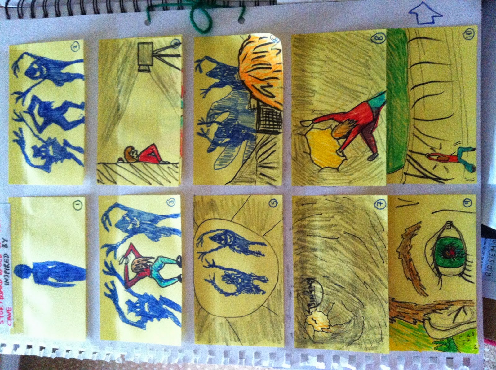 Elloise Rosemond: FMP: Plato's Cave Storyboards