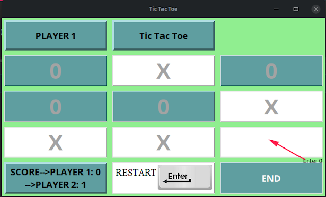𝓜𝔂 𝓒𝓸𝓭𝓲𝓷𝓰 𝓑𝓵𝓸𝓬𝓴𝓼: Tic-Tac-Toe GUI Using Tkinter in Python.