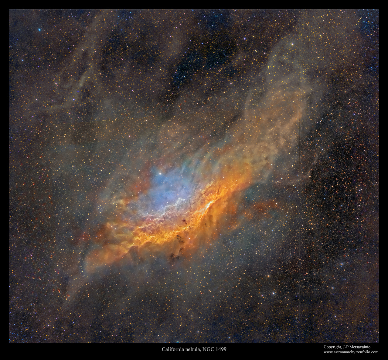 Astro Anarchy: A deep view to the California Nebula in mapped colors