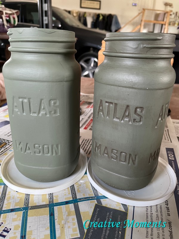 Fall Inspired Rustic Mason Vases