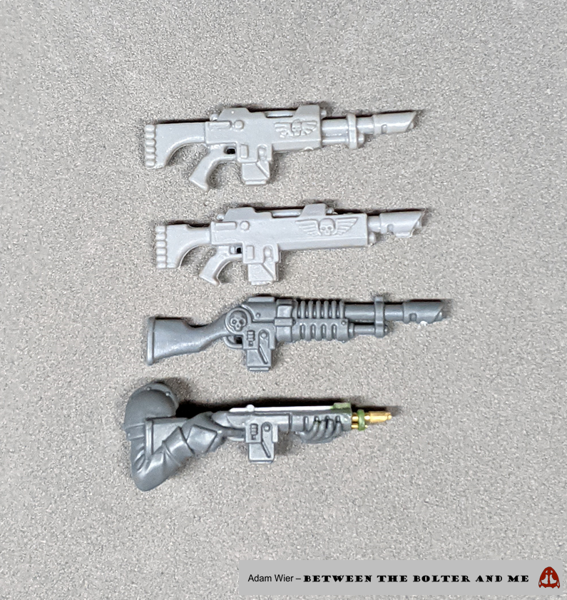 Between the Bolter and Me: Tutorial: Converting a Death Korp Lasrifle