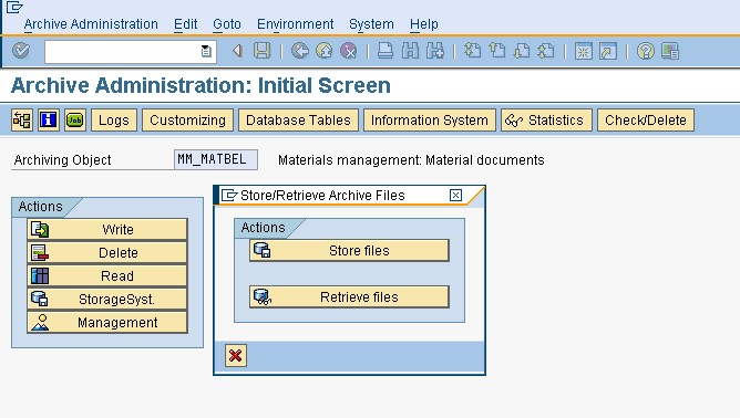 SAP ABAP Central: Step-by-Step Archiving of Material Documents