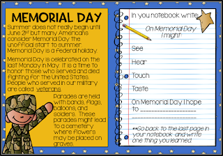 1st Grade Hip Hip Hooray!: Memorial Day...Paper Pencil or Distance ...