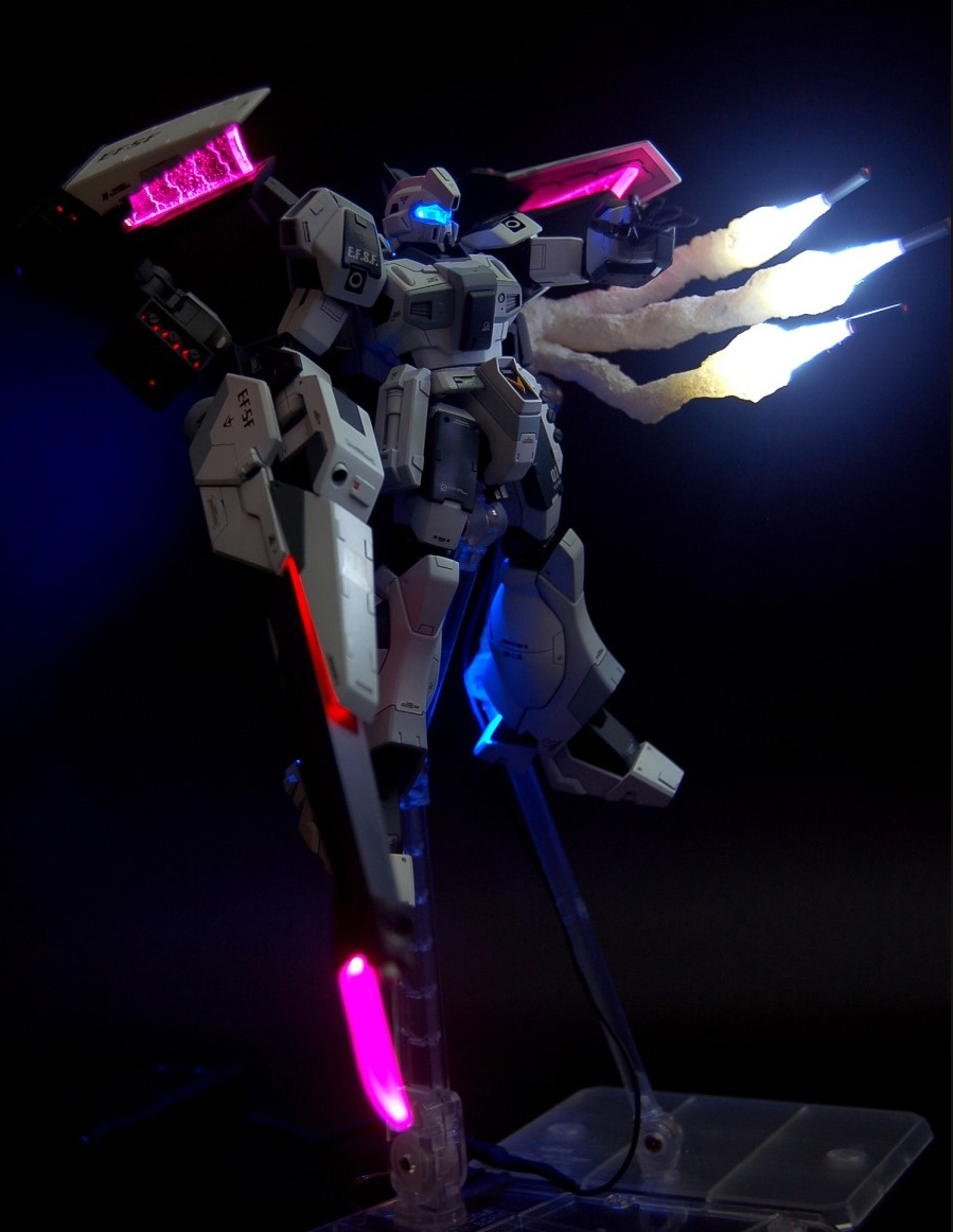 GUNDAM GUY: 1/144 Super Jegan Lancer - Custom Build w/ LEDs
