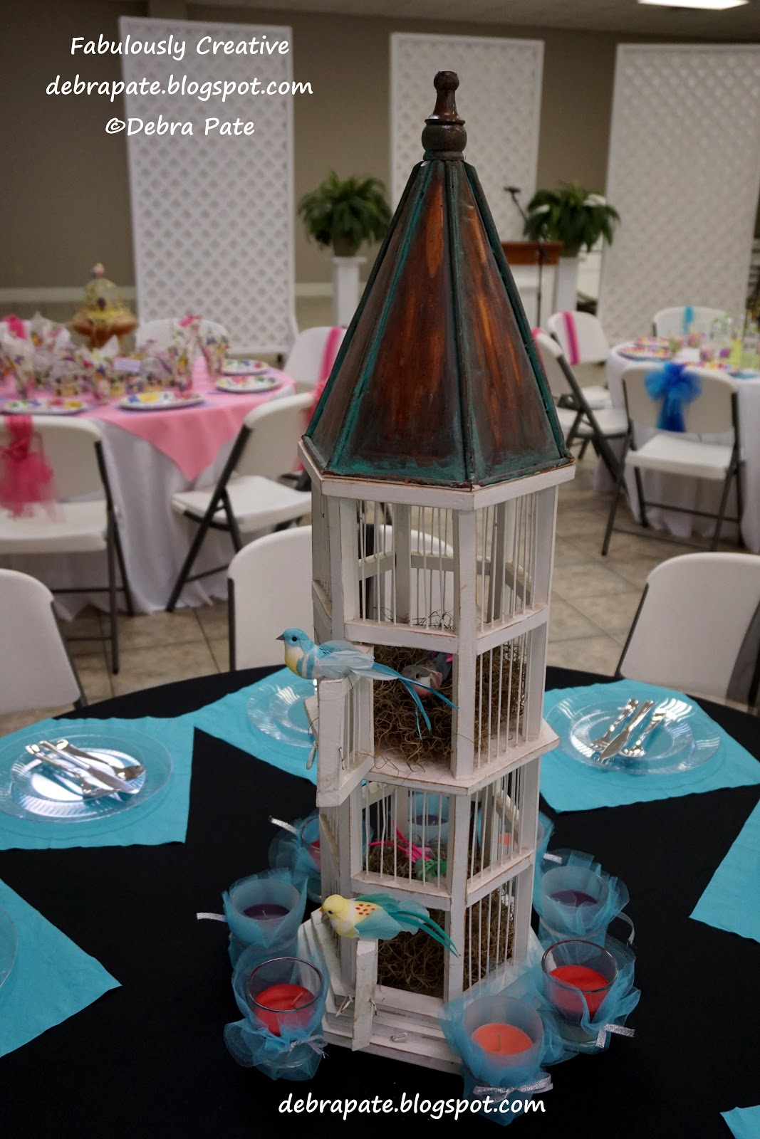 Fabulously Creative: BIRD CAGE THEMED PARTY Table # 3