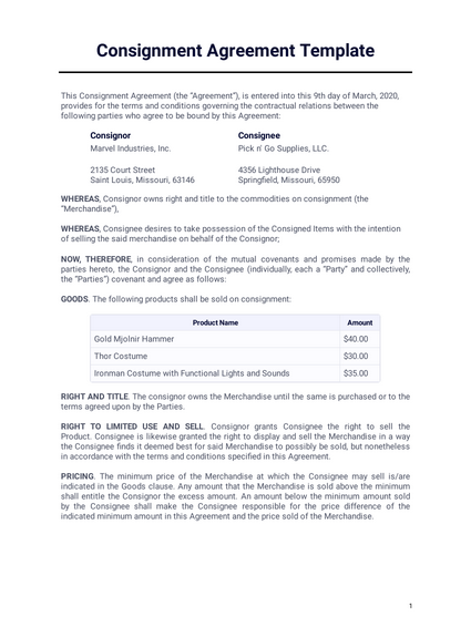 Consignment Letter Template ~ Resume Letter