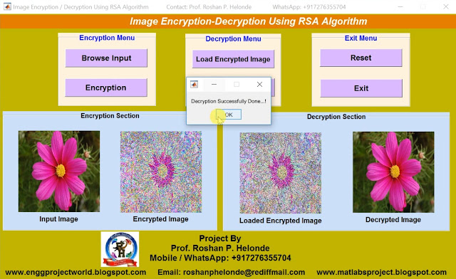 Encryption Using Rsa Algorithm Cryptography Using Rsa Algorithm Matlab Project Source Code