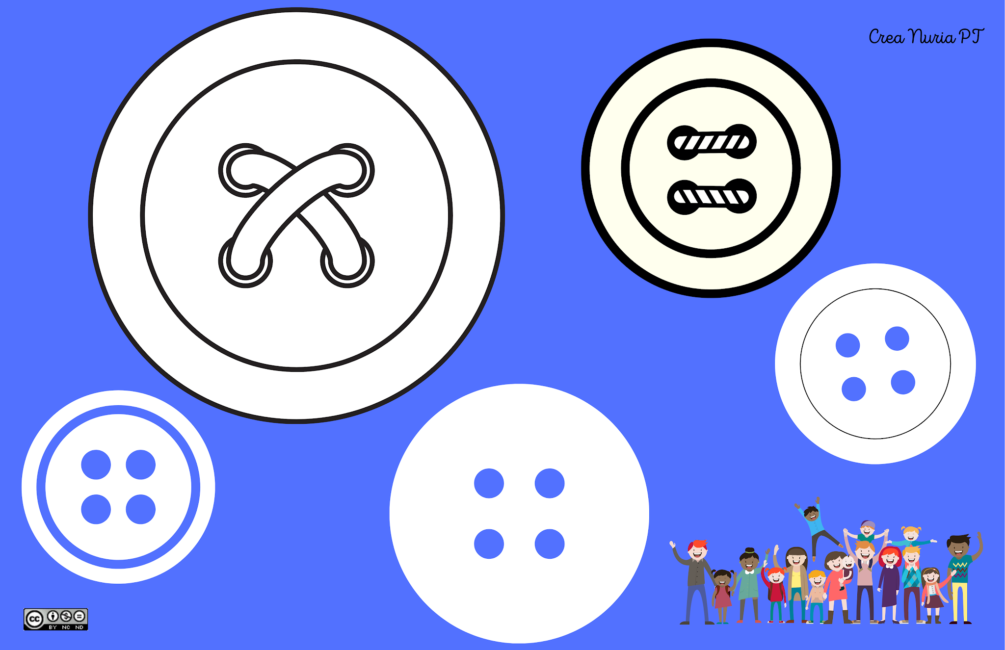 Crea Nuria PT: UN PUÑADO DE BOTONES (Actividades)