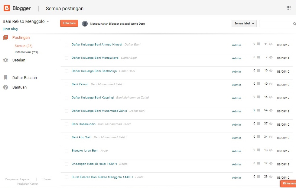 Cara Menambahkan Daftar Bani - Reksa Menggala