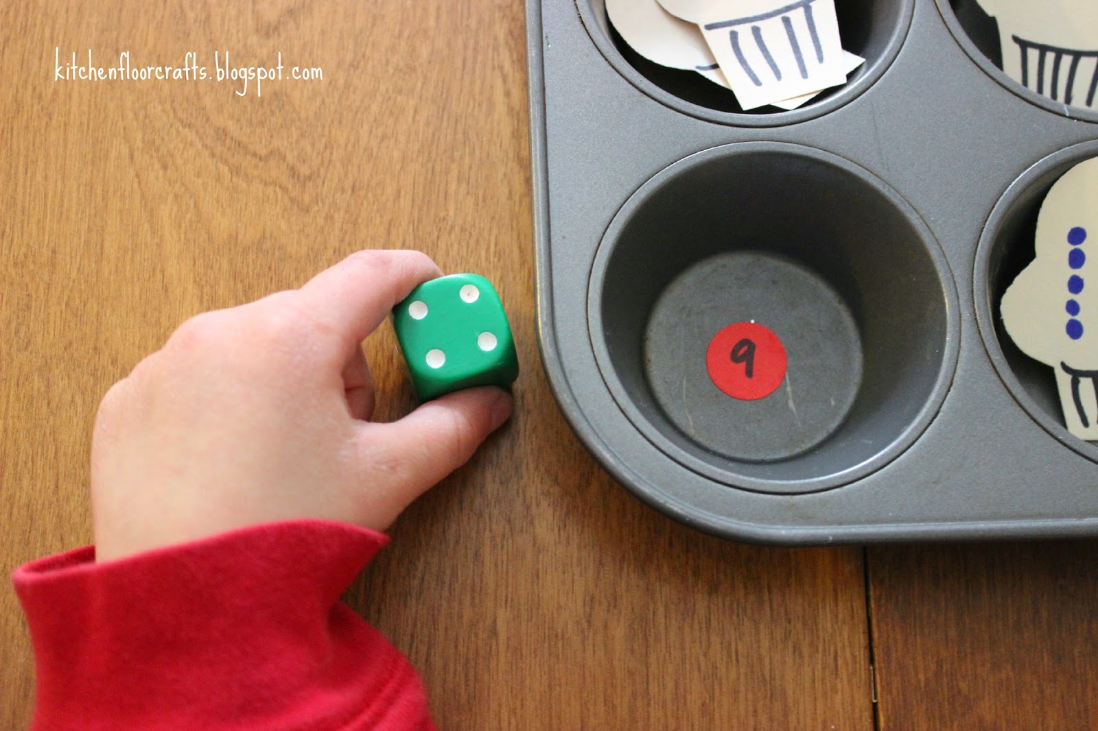 Kitchen Floor Crafts: Moose Muffins Math Game