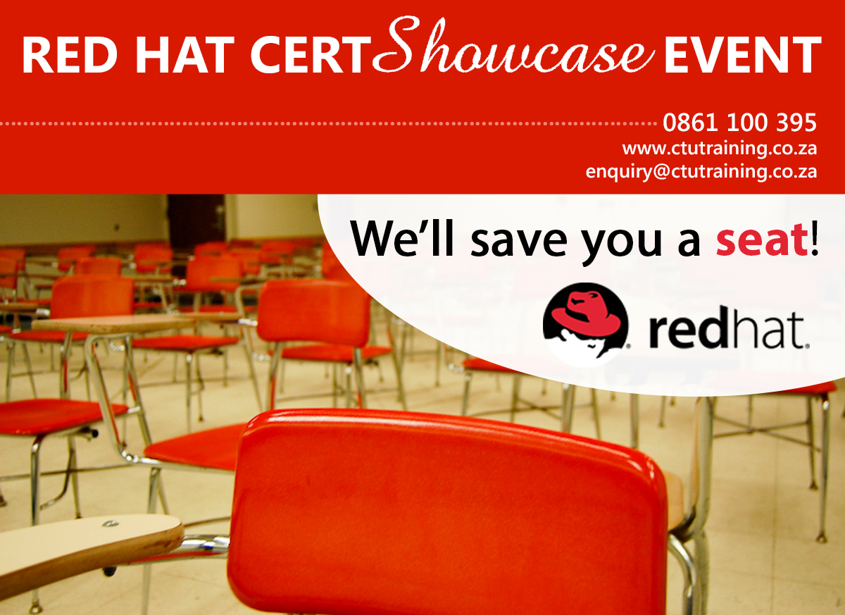 Red Hat CERTShowcase Event at CTU Pretoria | CTU Training Solutions Chatz