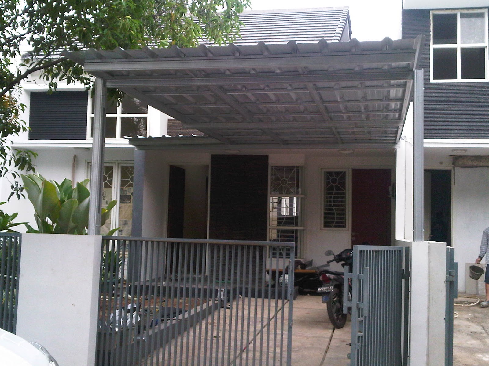 Inspirasi Foto Kanopi Baja Ringan Minimalis, Gambar Kanopi