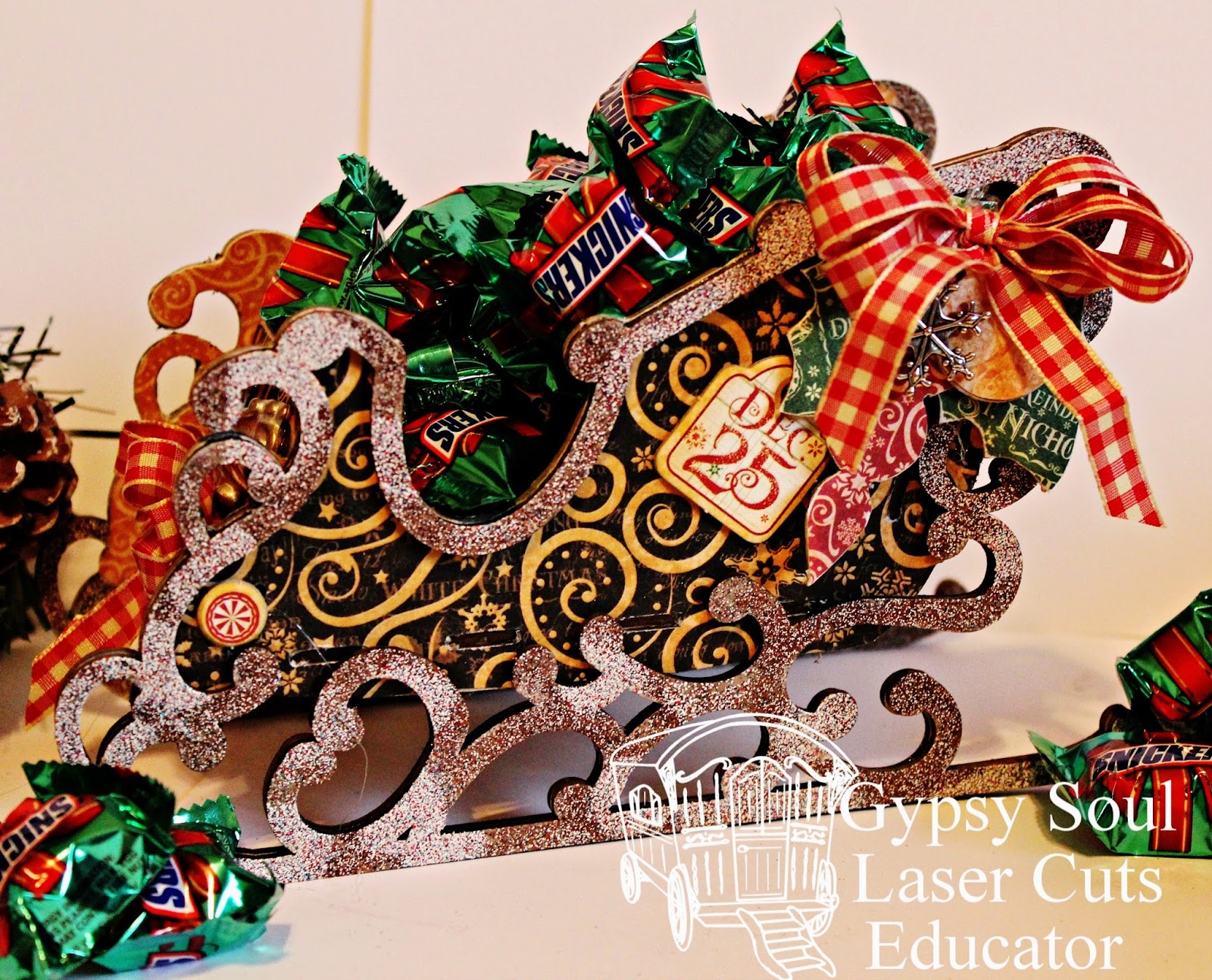 Pam Bray Designs: A Girl with Flair: St Nicholas Santa Sleigh Candy ...
