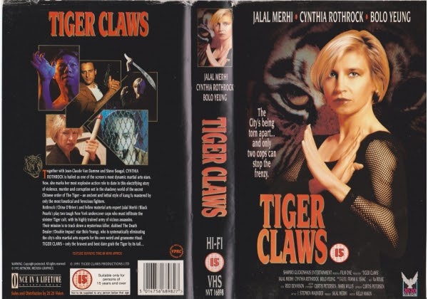 MÁS QUE CINE DE LOS OCHENTA: Tiger Claws (1991/ Kelly Makin) Las Garras del Tigre