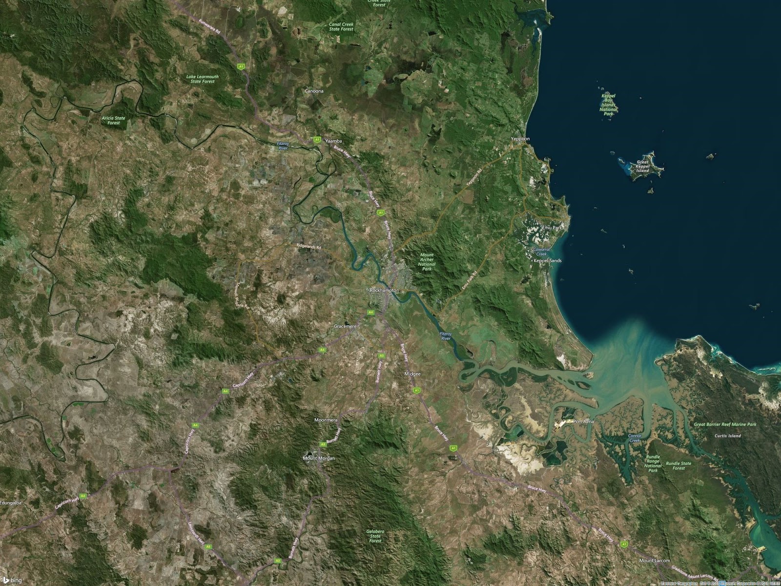 Rockhampton Map Free Download