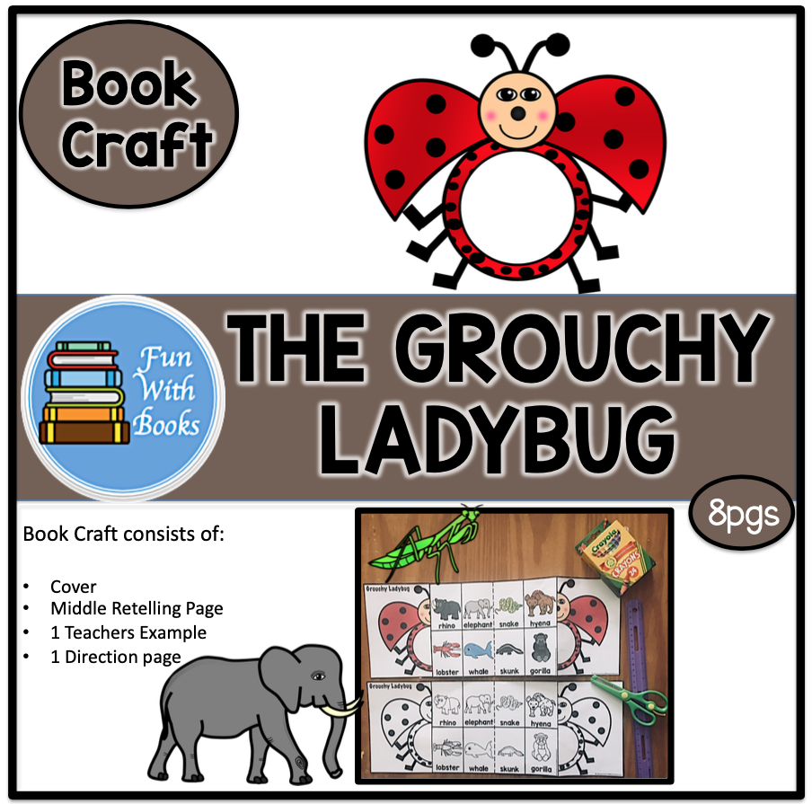 THE GROUCHY LADYBUG BOOK CRAFT ~ Book Units by Lynn