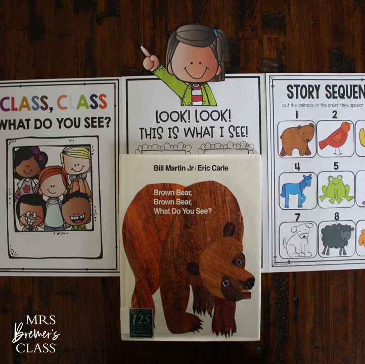 Brown Bear Story Activities and Color Word Kindergarten Literacy ...