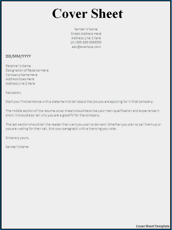 Simple Cover Letter Template For Job Application ~ Resume Letter