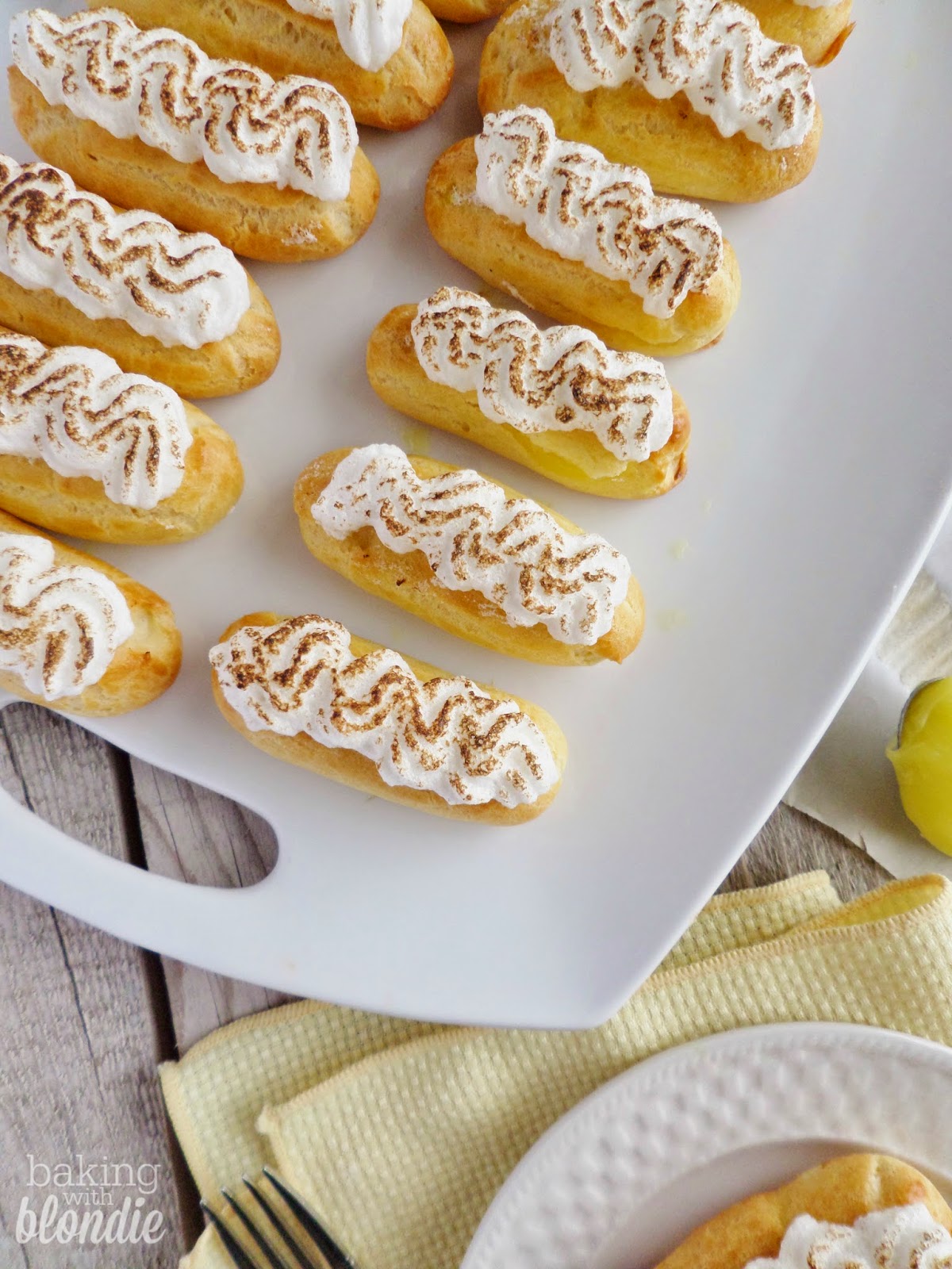Lemon Meringue Eclairs