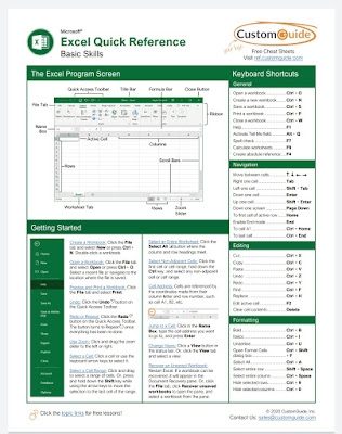 [FREE PDF EBOOK]Excel Quick Reference - CustomGuide 2020 with EVBA.INFO ...