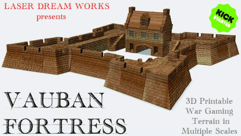 Wargame News and Terrain: Laser Dream Works: 3D Vauban Fortress Files ...