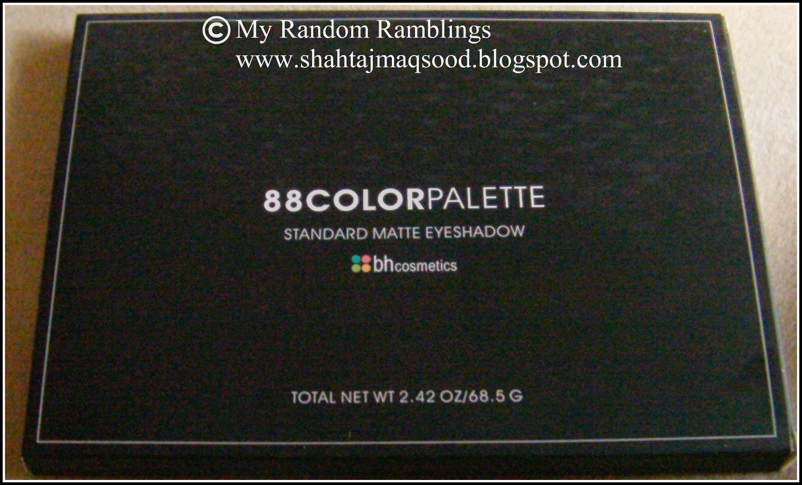My Random Ramblings: BH cosmetics 88 color matte palette
